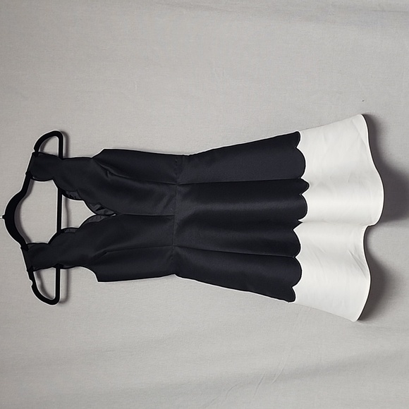 kate spade | Dresses | New Kate Spade Fit Flare Black White Keyhole ...